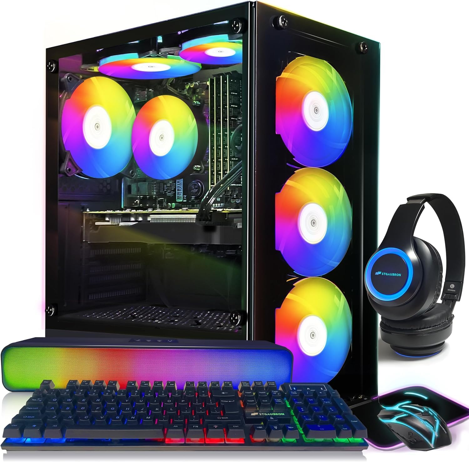 STGAubron Gaming PC Desktop,Intel Core i7 3.4G up to 3.9G,GeForce GTX ...