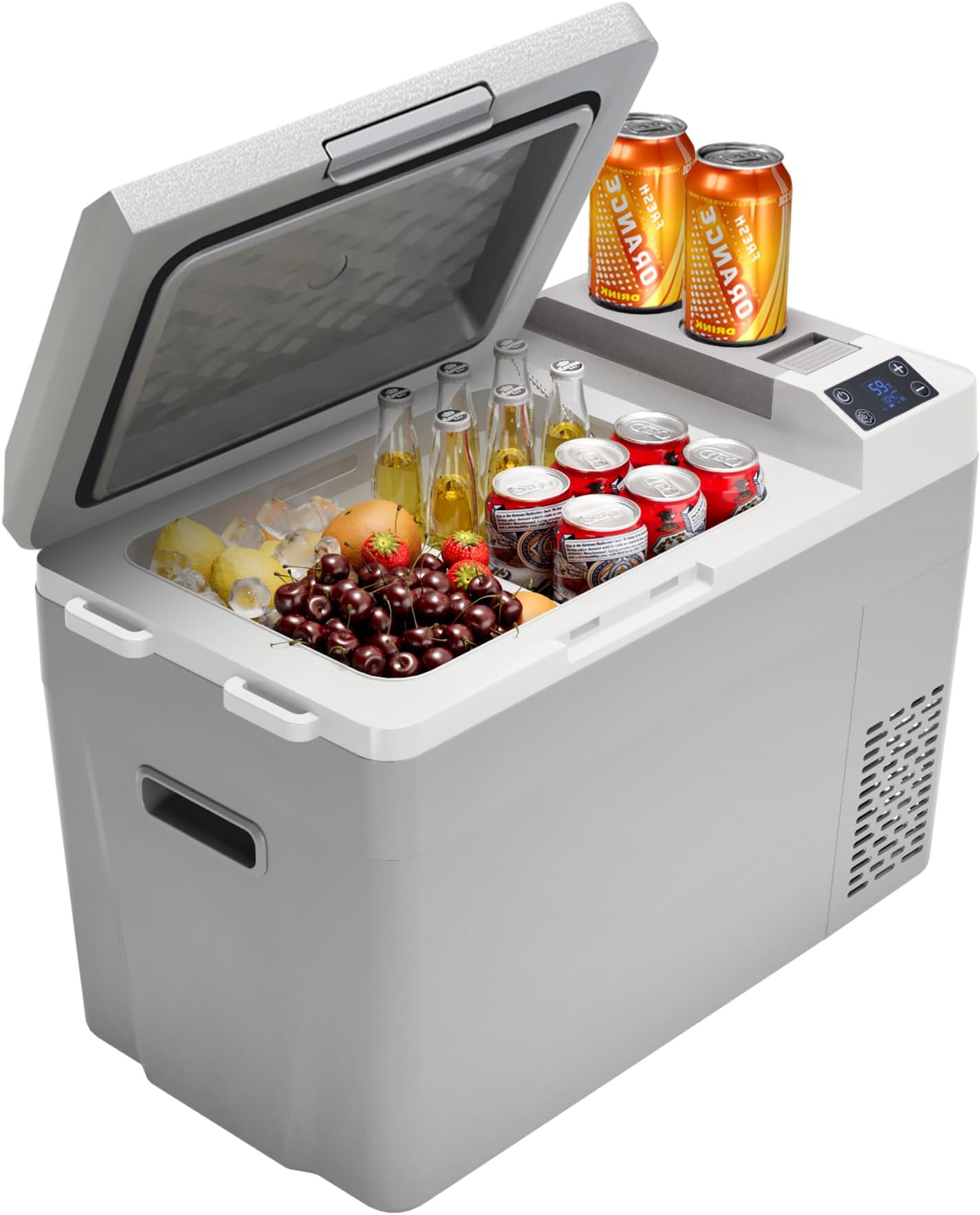 Amazon.com: EENOUR D18 12 Volt Car Refrigerator, Portable Freezer 19Qt ...