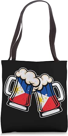 Amazon.com: Philippines Flag Beer Mug - Cool Filipino Beer Tote Bag ...