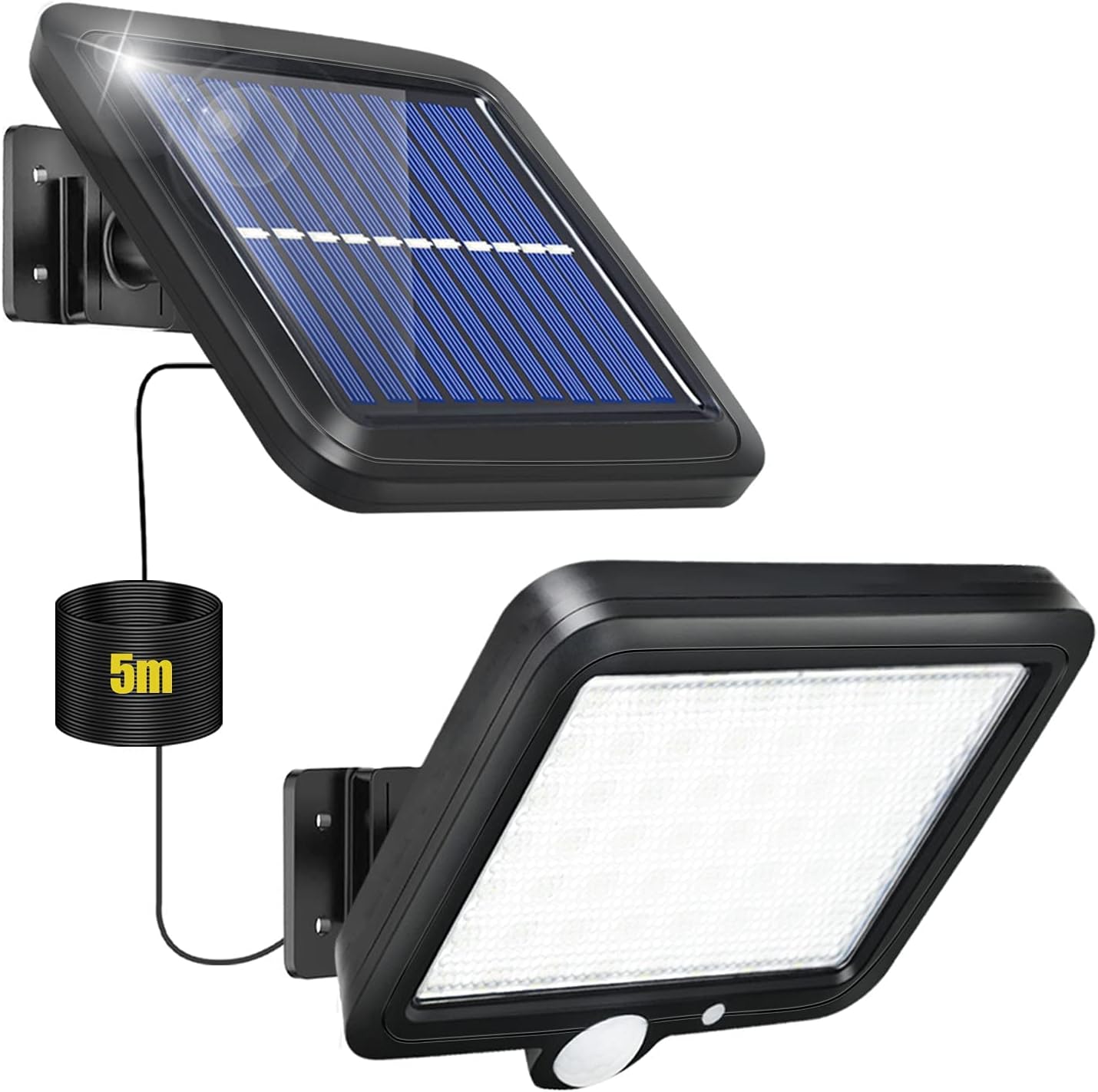 Solar Lights Outdoor Waterproof, 3 Modes Motion Sensor Light Outdoor ...