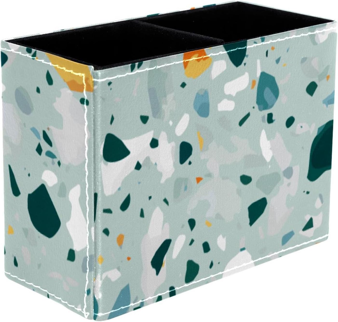 Amazon.com: DragonBtu Rectangle Pencil Holder for Desk Terrazzo ...