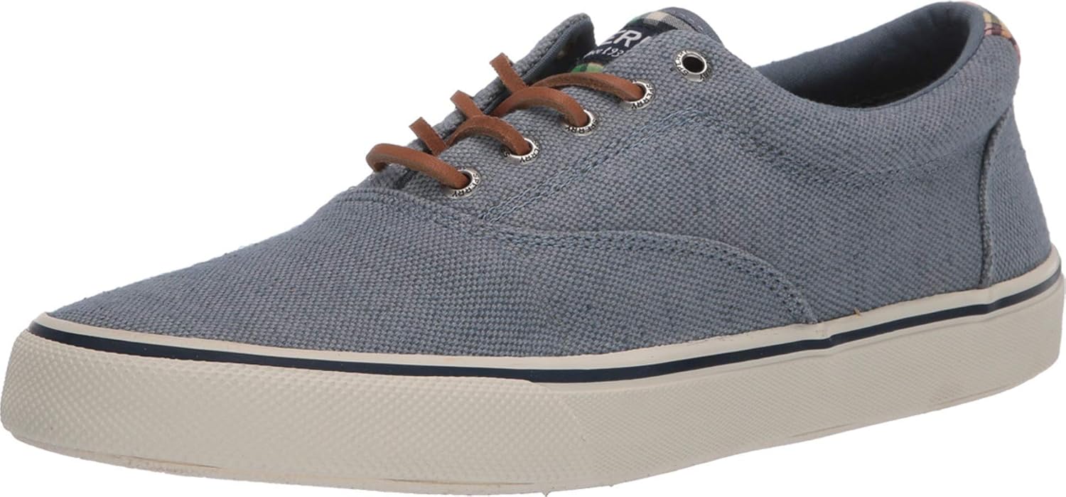 Amazon.com | Sperry Striper II CVO Distressed Blue 8.5 | Fashion Sneakers
