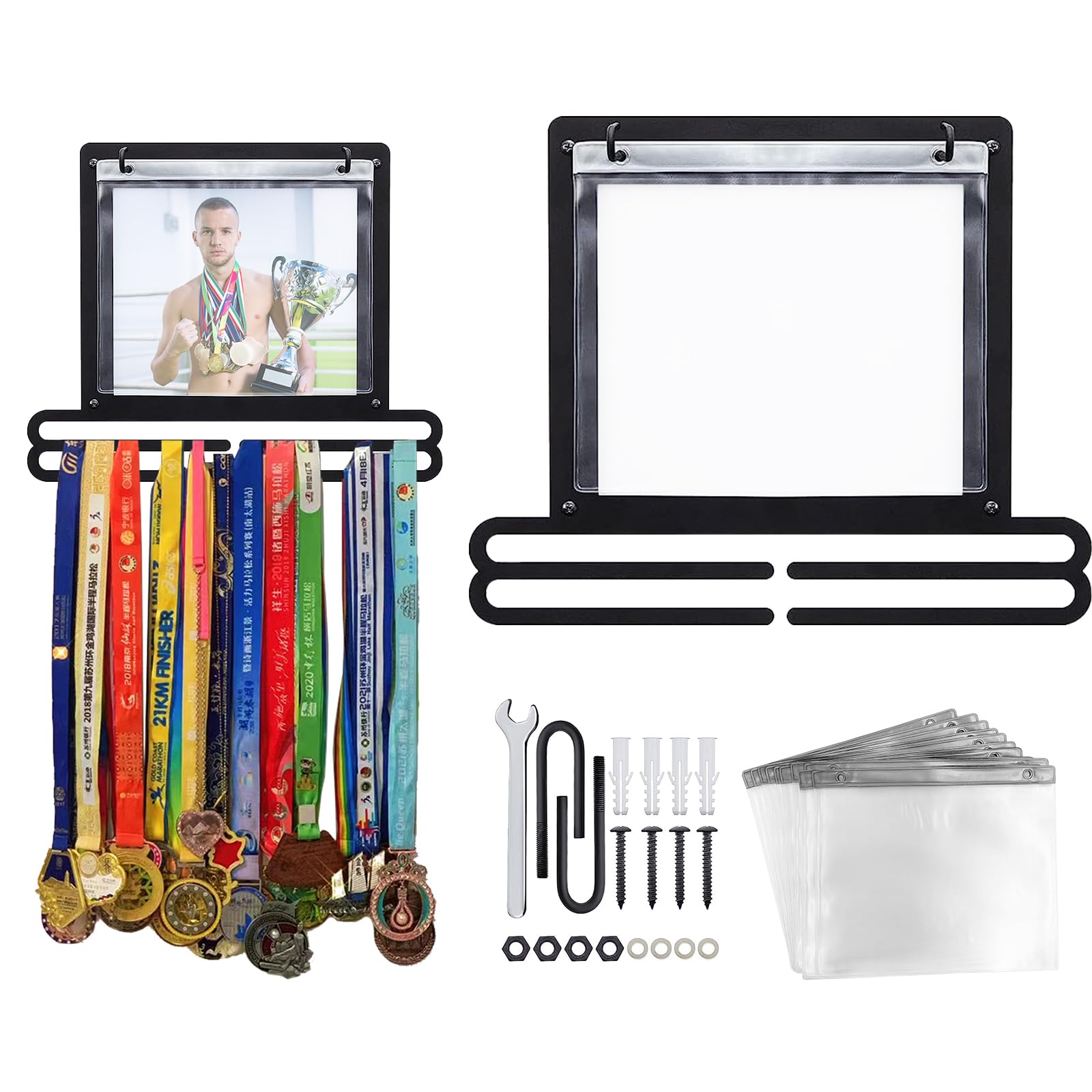 Snapklik.com : Voittozege Awards Display Rack Medal Hanger Running Race ...