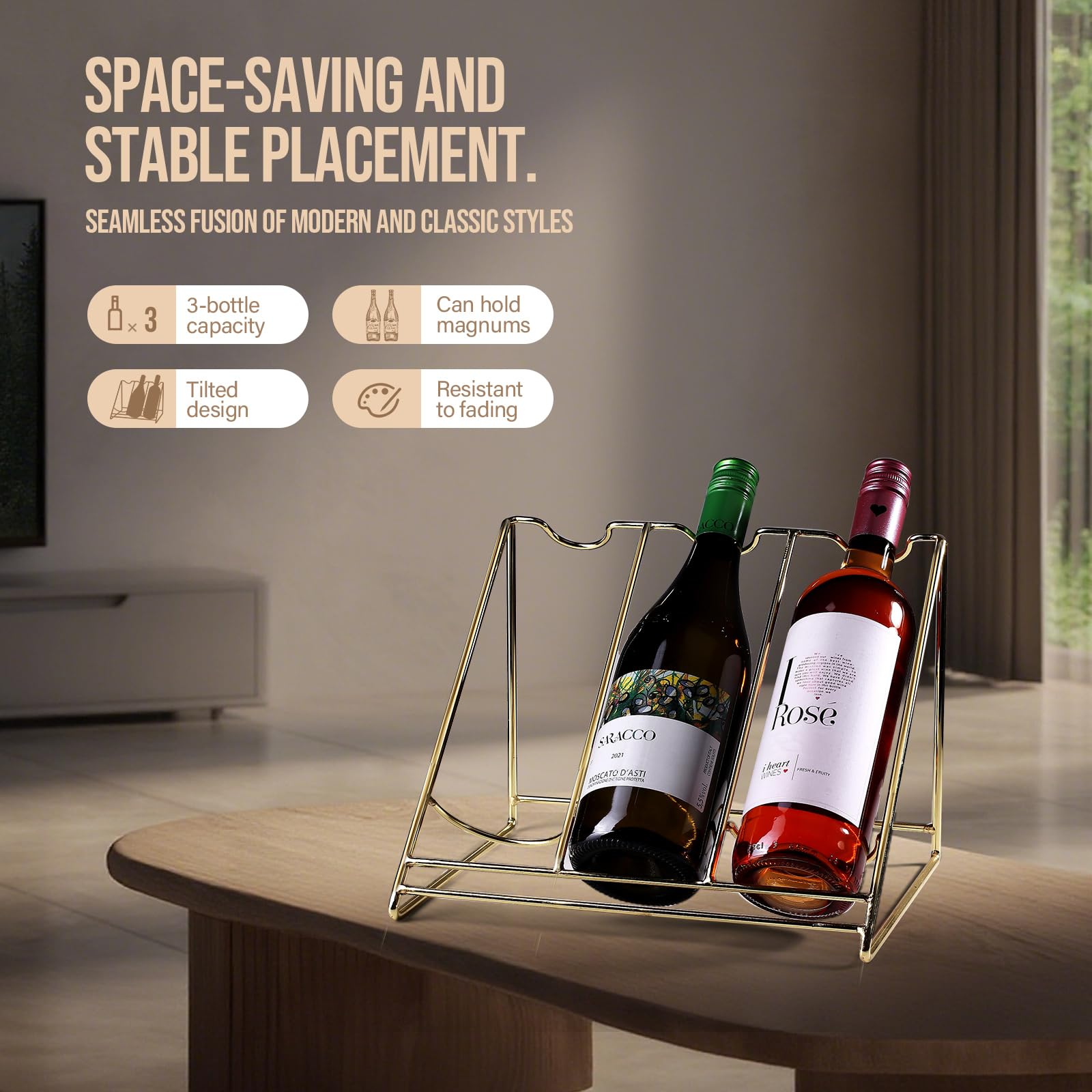 Snapklik.com : Wine Bottle Display Shelf,Wine Storage Rack, Liquor ...