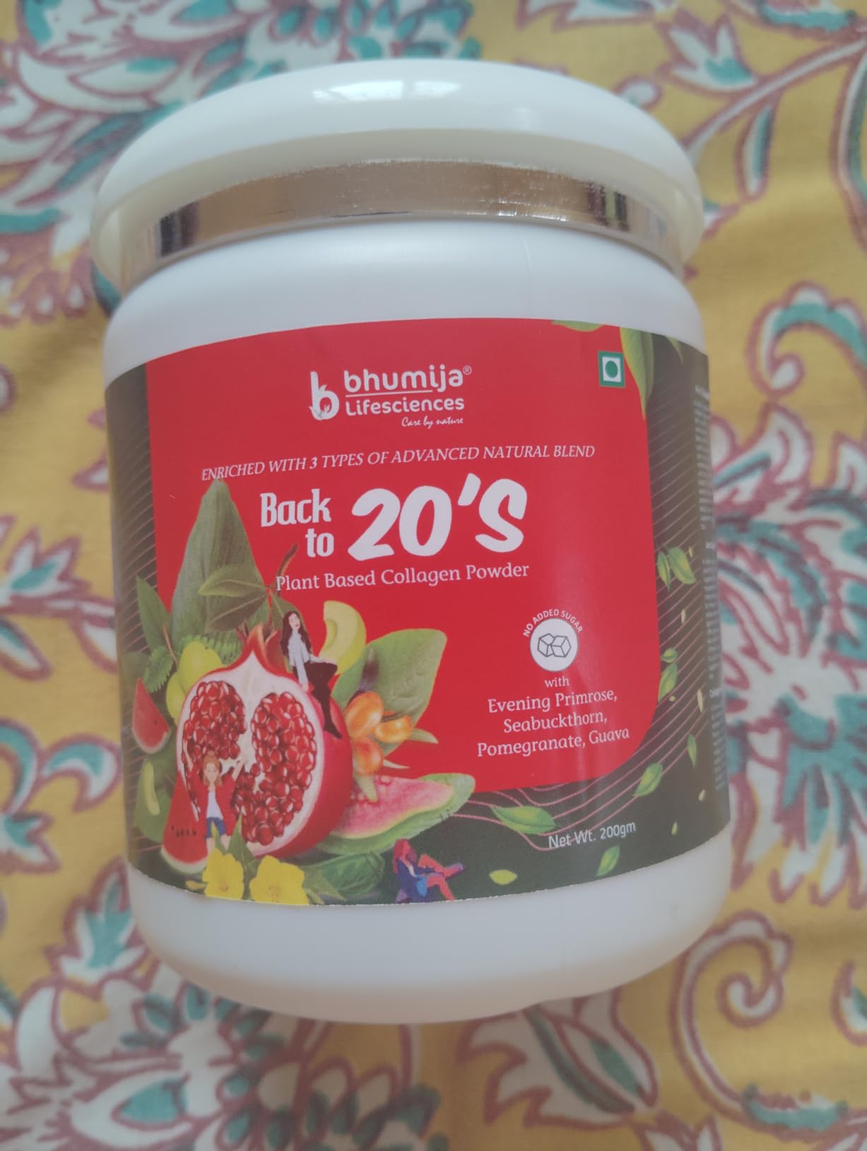 Bhumija Lifesciences Back to 20's Plant Based Collagen Powder (200gm ...