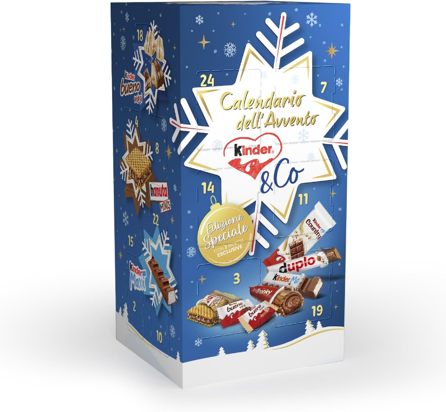 Kinder & Co - Calendario Avvento 2023, 24 Cioccolatini e Snack ...