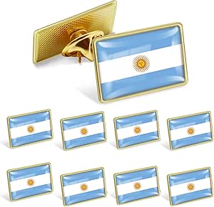 Amazon.com: 12/Pack Official Argentina Argentinian Flag Pins Bulk ...
