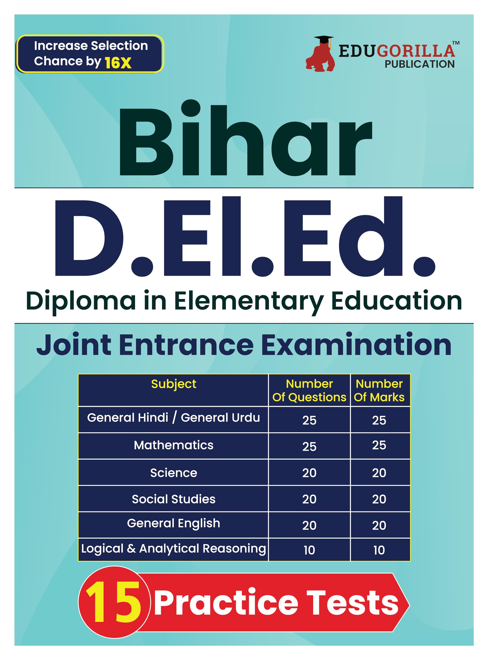 Buy Bihar D.El.Ed Exam Prep Book 2024 (English Edition) | Joint ...