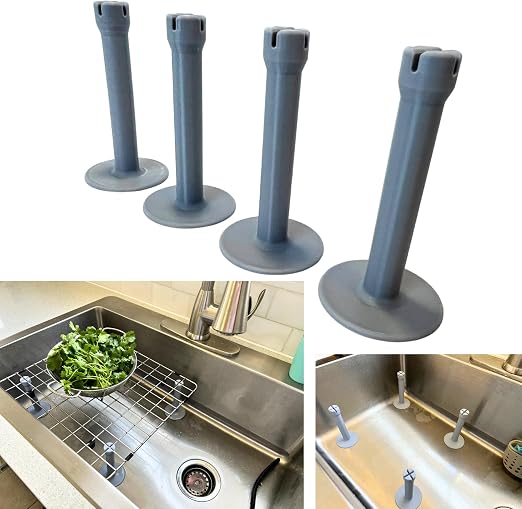1058 Designs GridRisers - Standoff Feet for Kitchen Sink Grids - Turn ...
