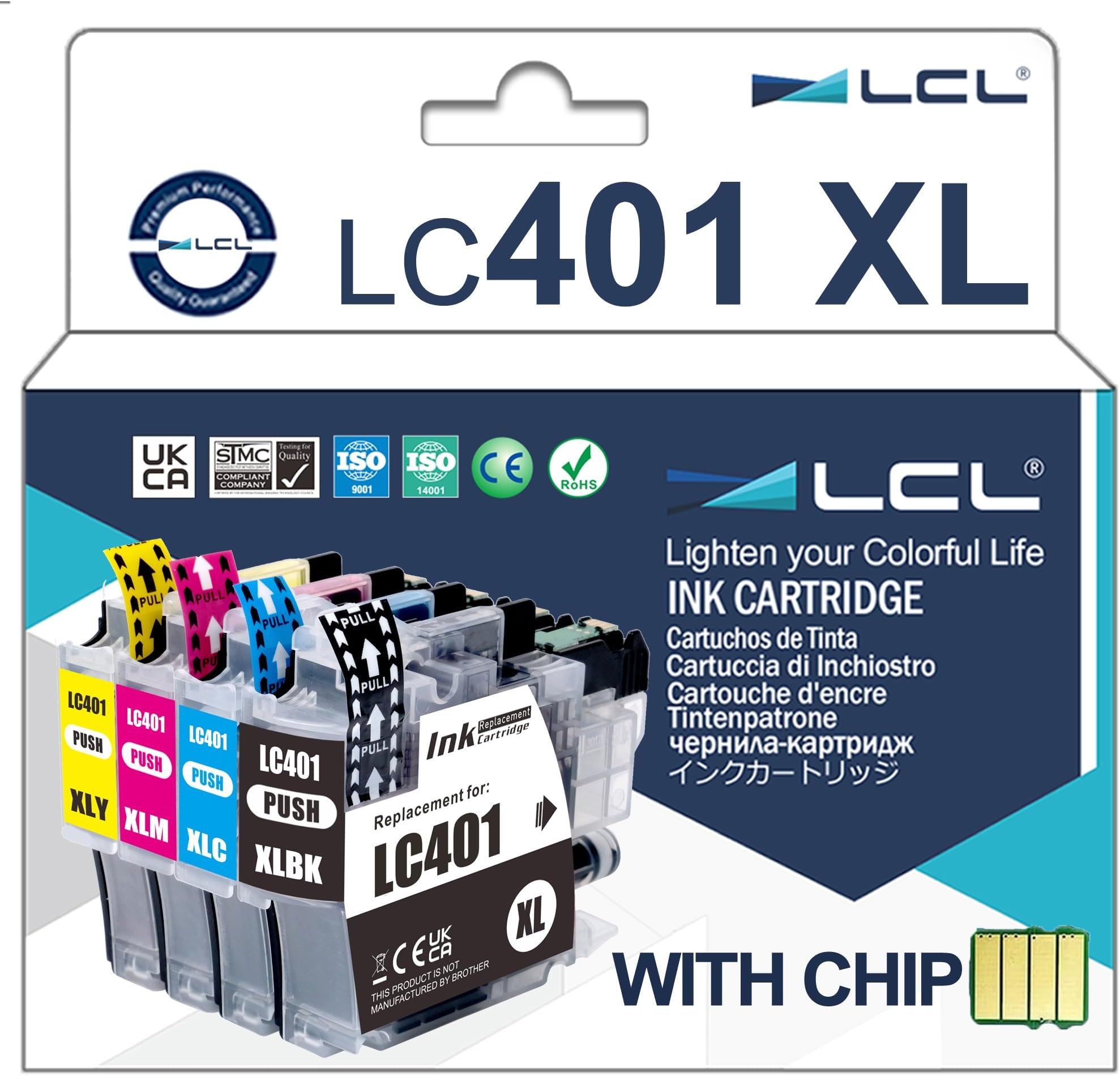 Amazon.com: LCL Compatible LC401XL LC401 XL 401XL High Yield Ink ...