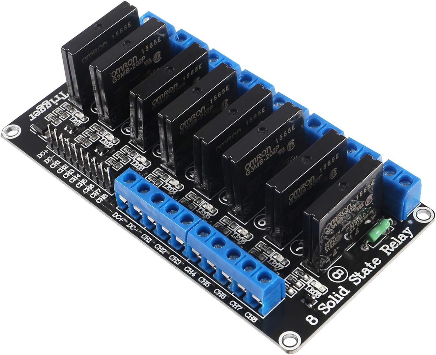 Amazon.com: AITRIP 1PCS 8 Channel 5V Solid State Relay Module Board ...