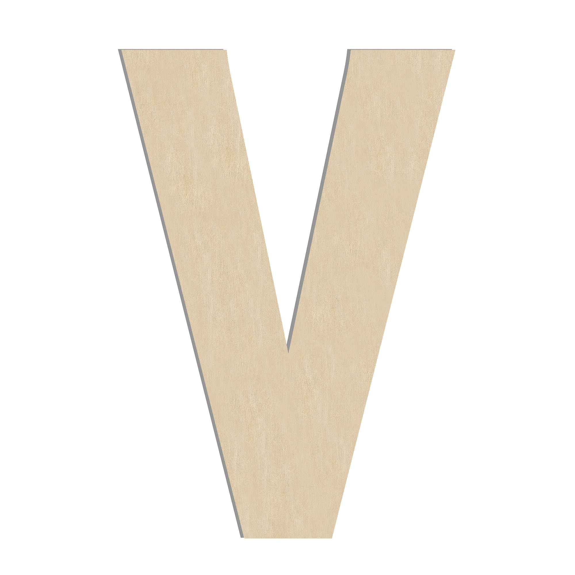 Amazon.com: HILAZA 17 Inch Large Wooden Letter V, 1/4 in Thick Big Wood ...
