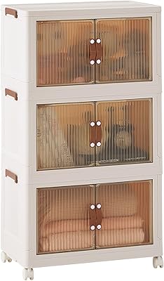 Amazon.com - Homeforce Collapsible Storage Bins with Lids 3 Pack 17 Gal ...