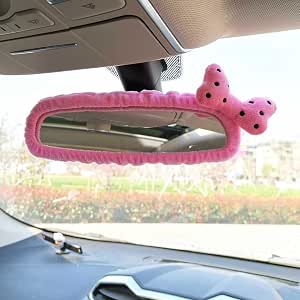 Amazon.com: Wyuoot Adorable Teddy Bear Car Mirror Cover Set,Cute Sheep ...
