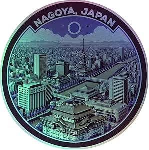 Amazon.com - Nagoya Japan Holographic Souvenir Vinyl Decal Sticker 2-Inch