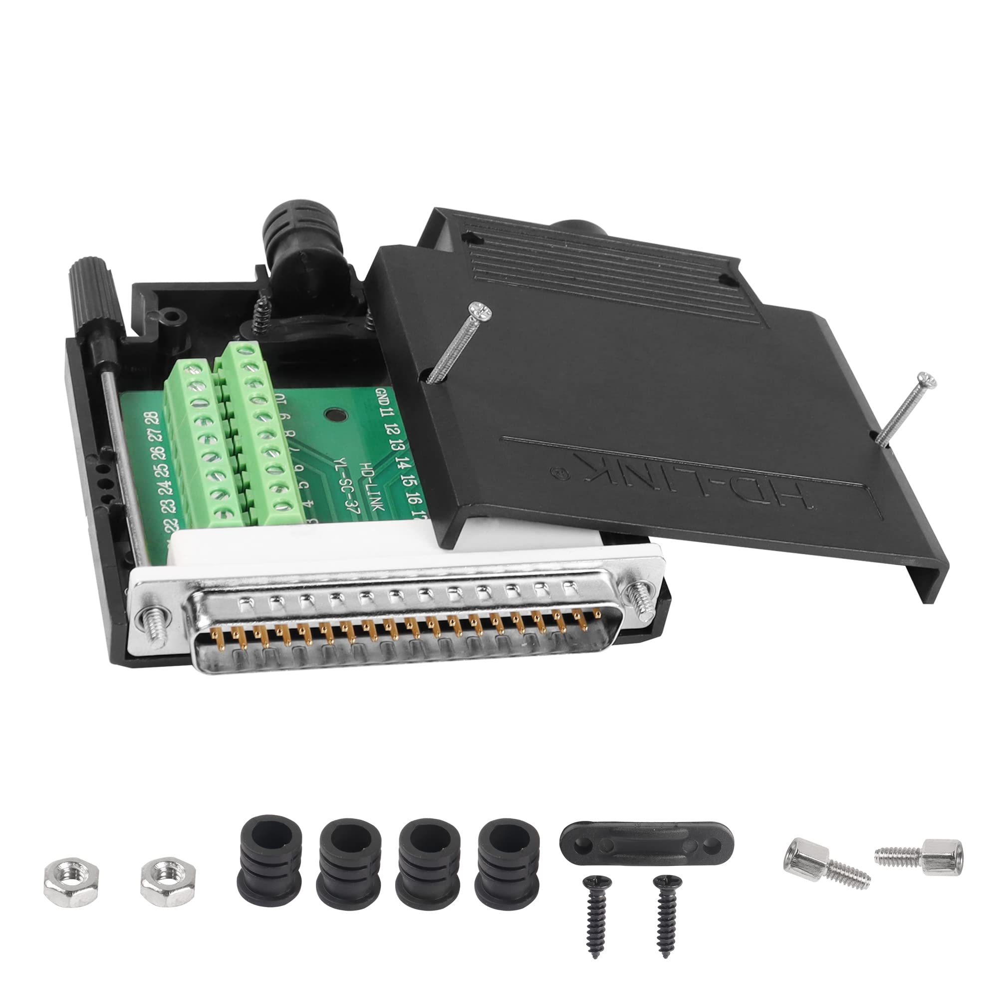 Buy MEIRIYFA DB37 37Pin Solderless Connector D-SUB Male DB37 Pin Serial ...