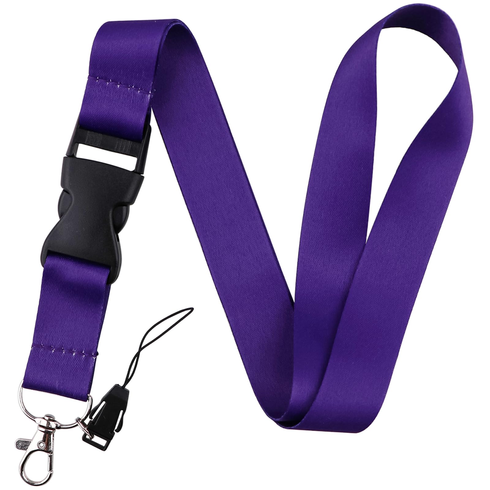 Amazon.com: juanooo Breakaway Purple Lanyard for Keys Cute Key Keychain ...