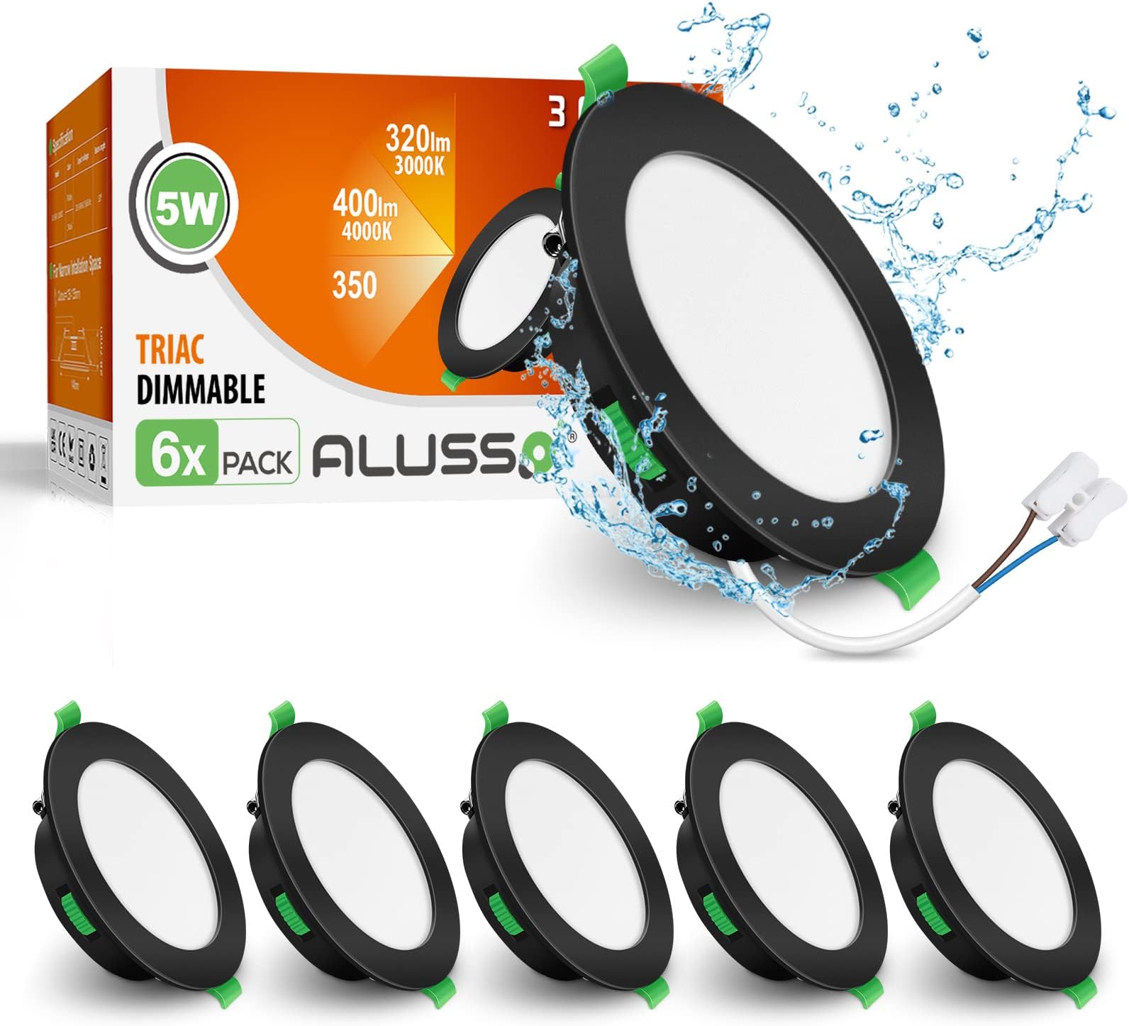 Tofisr LED Einbaustrahler 230V Downlights LED Spot Ultra Flach Inkl. 6 ...