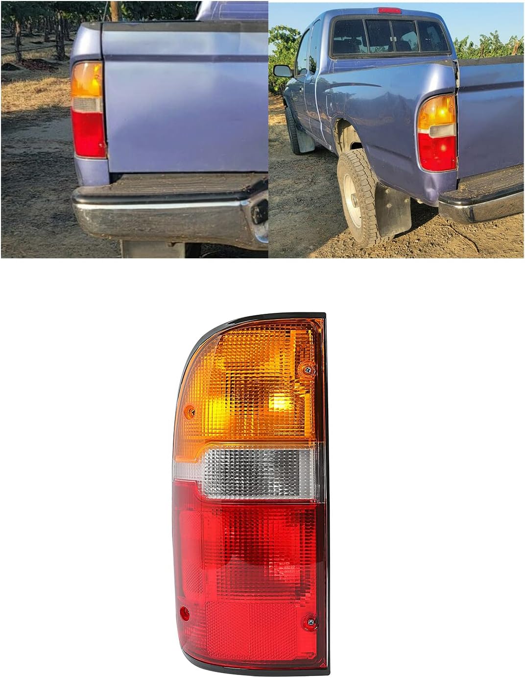 Amazon.com: For 1995-2000 Toyota Tacoma Pair Rear Tail Lights Driver ...