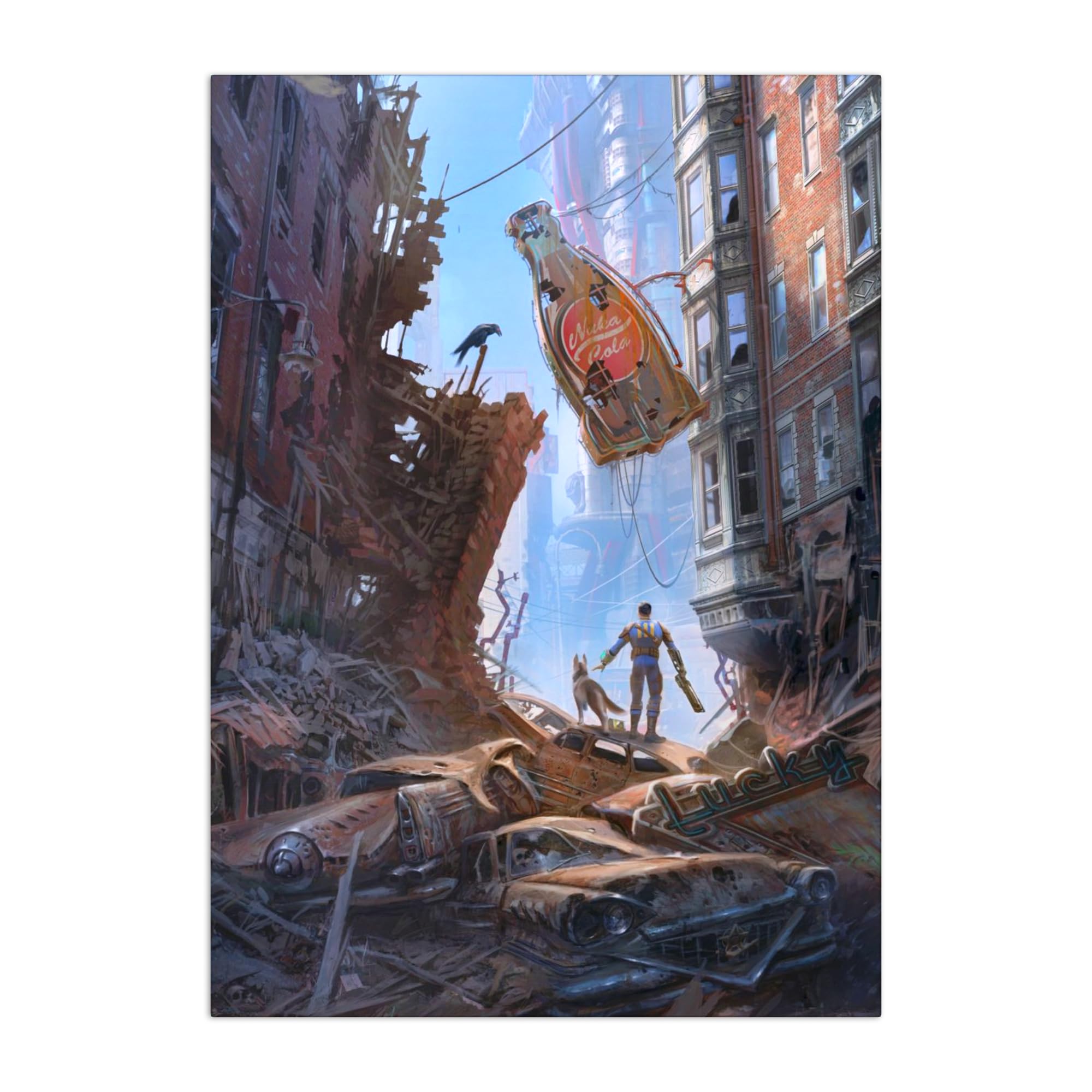 Amazon.com: Displate Fallout Metal Poster Fallout Dekoration Fallout ...