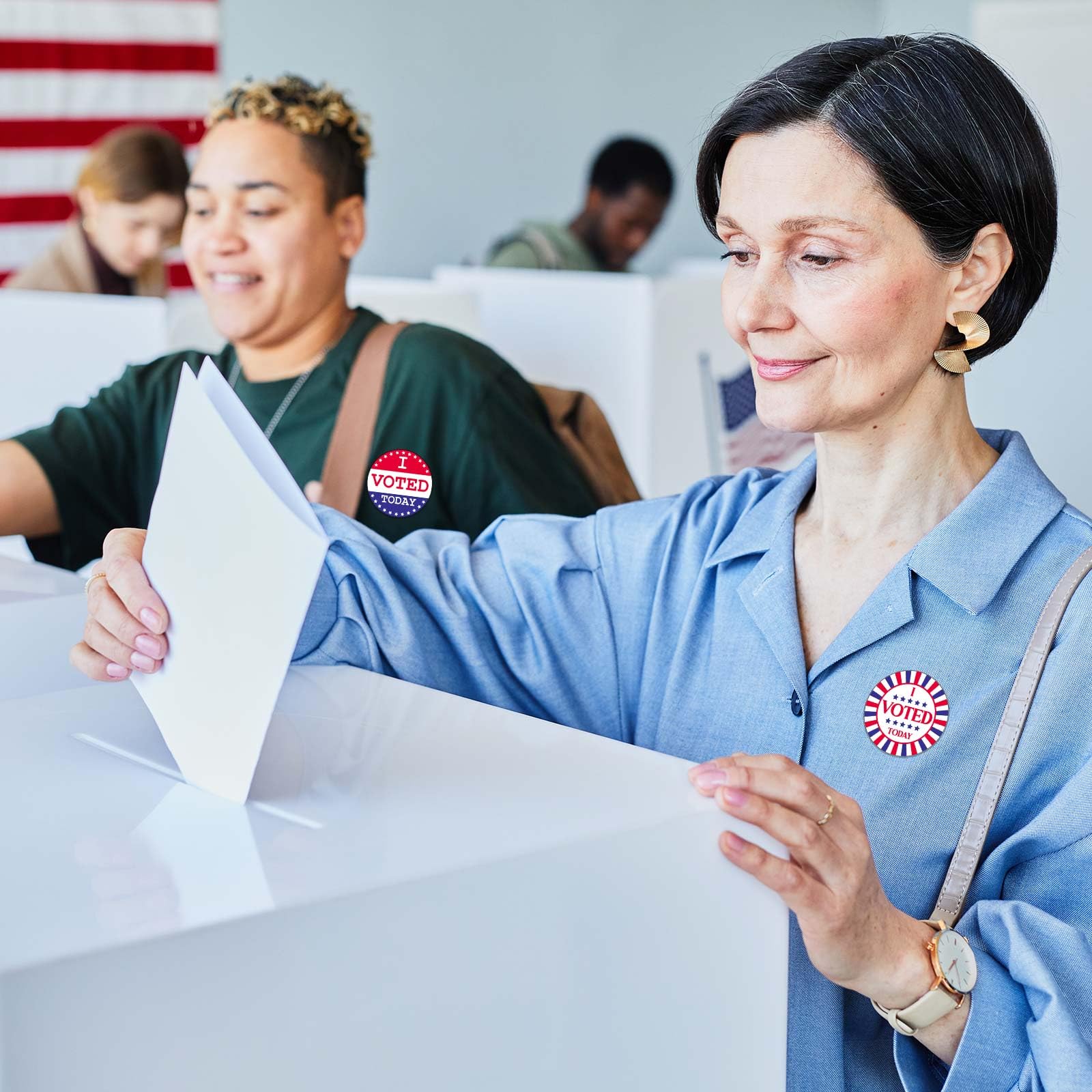 Snapklik.com : Tenceur 2000 Pcs I Voted Today Stickers 1.5 Inch Round ...
