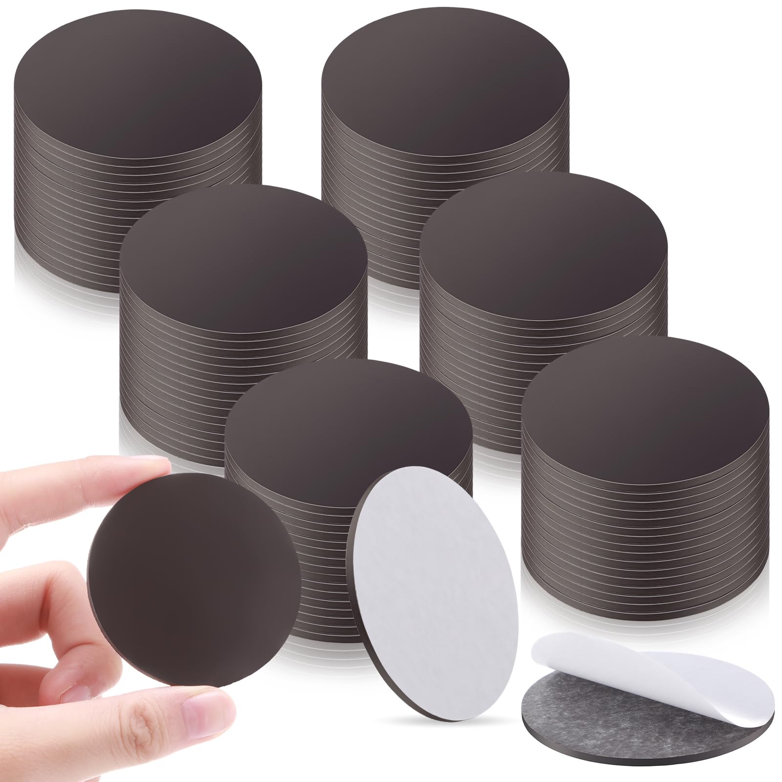 Amazon.com : Dunzoom 50 Pcs Round Large Magnet Dots Bulk with Adhesive ...