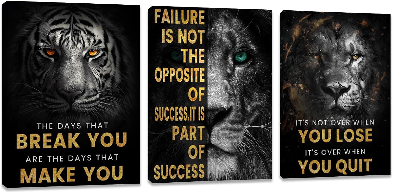 Amazon.com: Motivational Wall Decor Posters Inspirational Wall Art ...