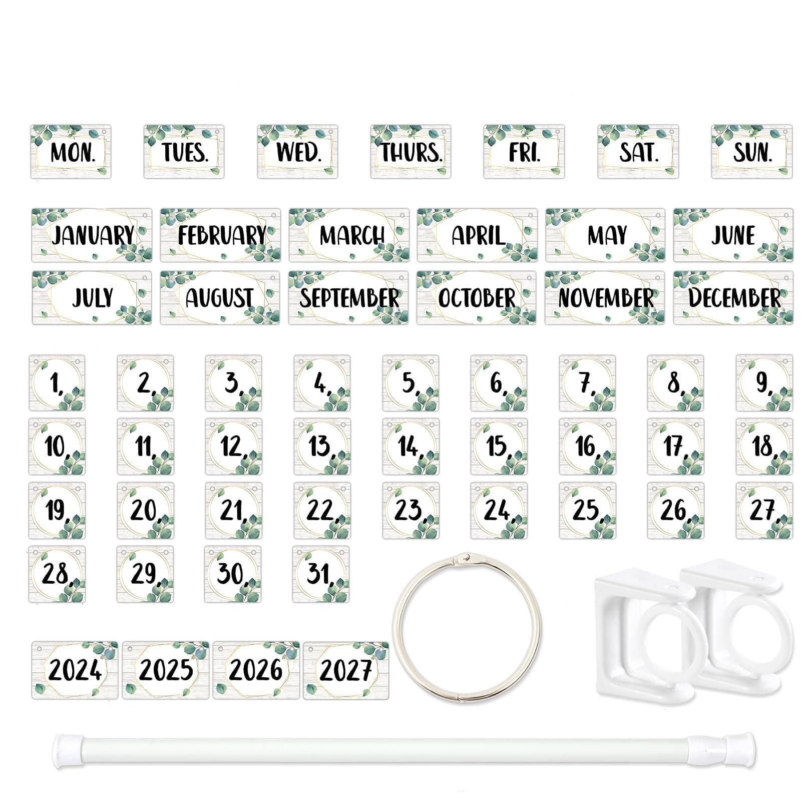 Daily Date Display Cards Classroom Flip Calendar For Bulletin Board ...