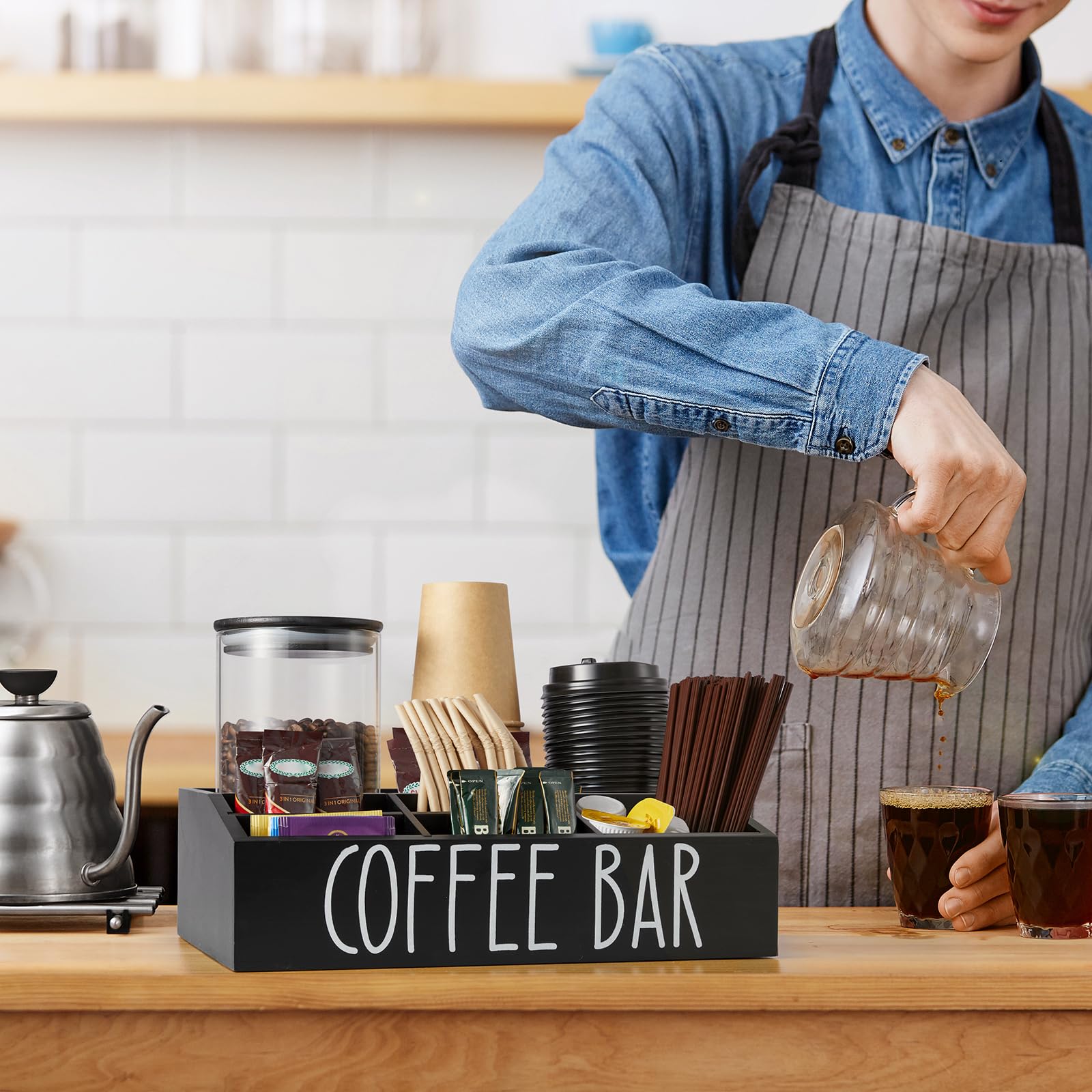 Snapklik.com : ALELION Coffee Station Organizer For Countertop - 7 ...