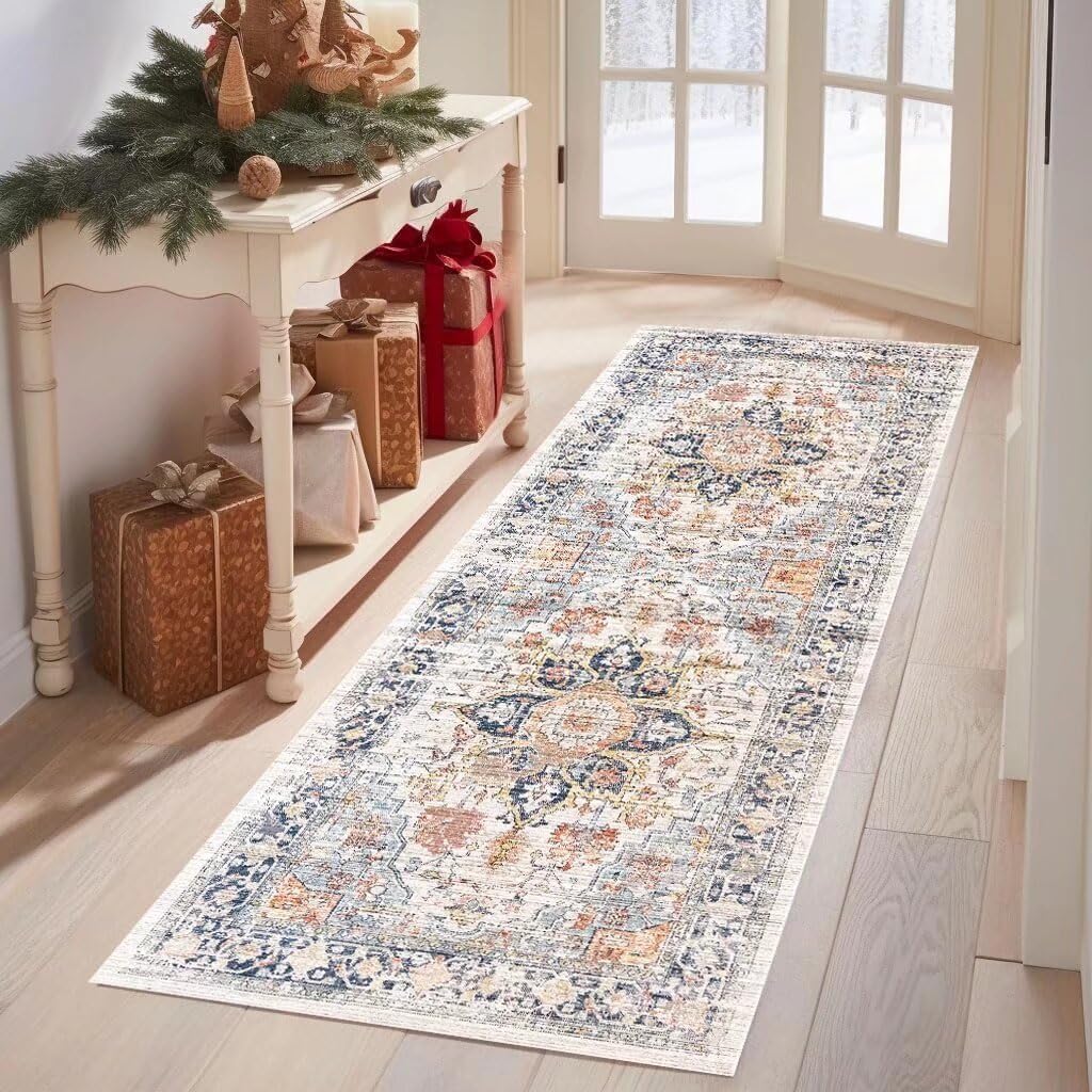 Grosrues Hallway Runner Rug 2'x10' - Washable Non-Slip Entryway Rug ...