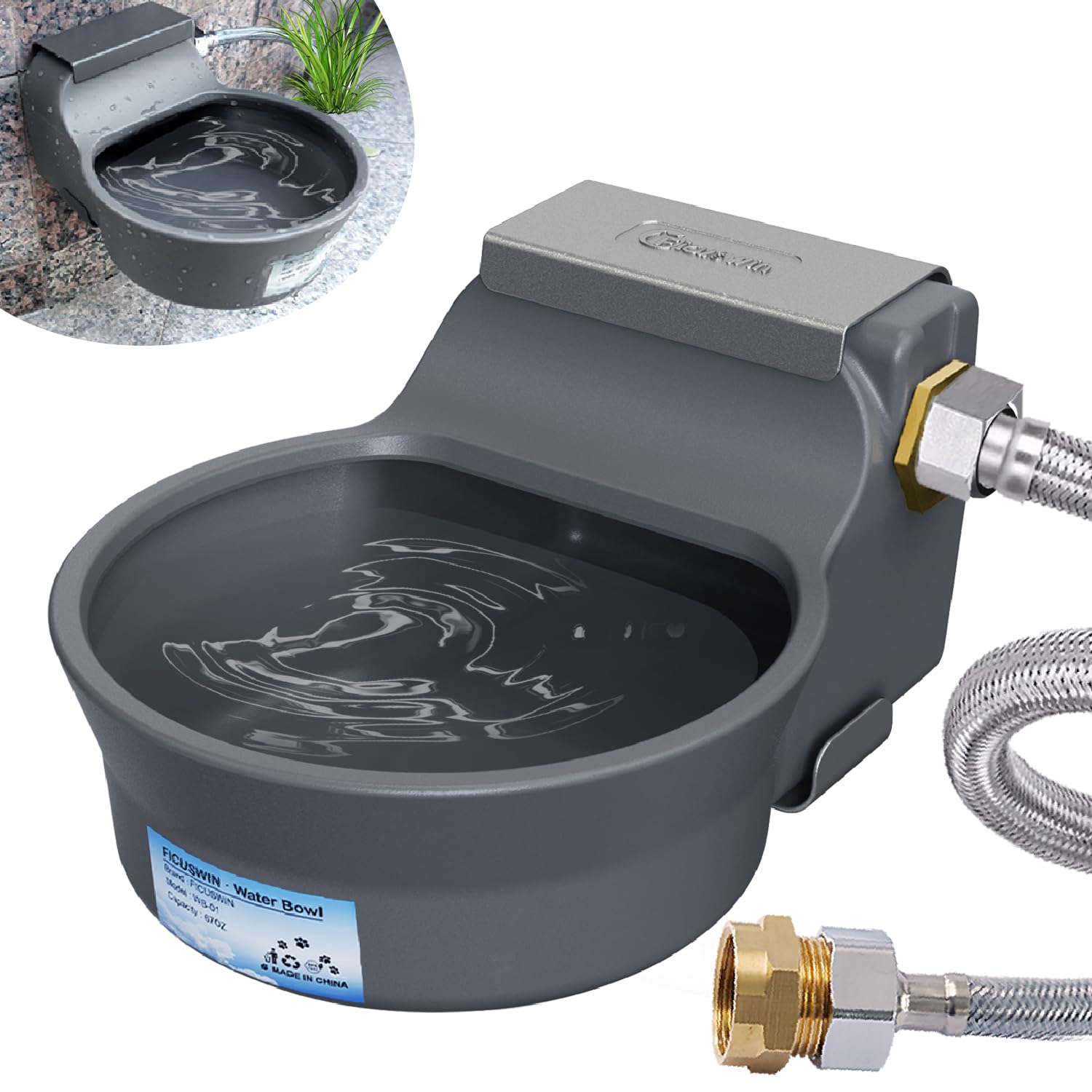 Snapklik.com : 67OZ Automatic Water Dispenser For Dogs Cats Patented ...
