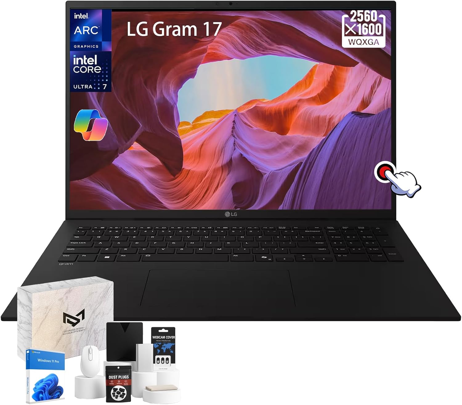 Amazon.com: 2025 LG Gram 17 Touchscreen Laptop - 17" Touch Display, Intel Ultra 9 288V, Intel ...