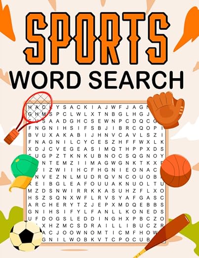Sports Word Search: 100 Challenging Sports Themed Word Searches to Keep ...