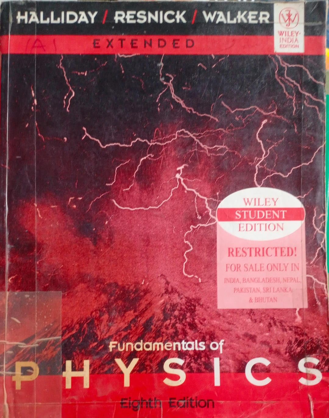 Buy Fundamentals Of Physics By Halliday (Second Hand & Used Book) (S ...