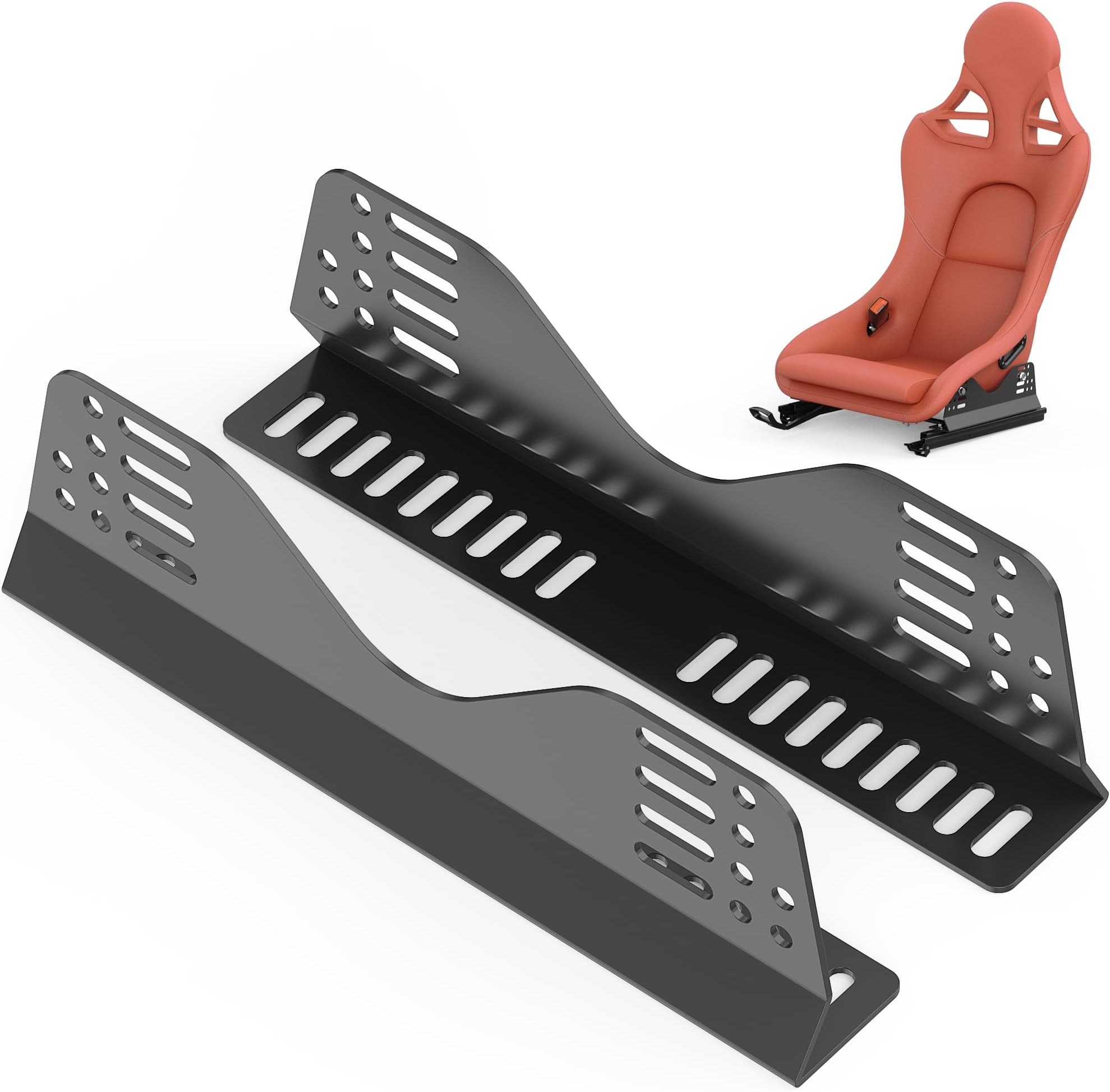 Amazon.com: Racewill Universal Racing Seat Bracket with Seat Slider ...