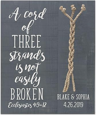 Amazon.com: Yookeer A Threefold Cord Wedding Unity Sign Strand of Three ...