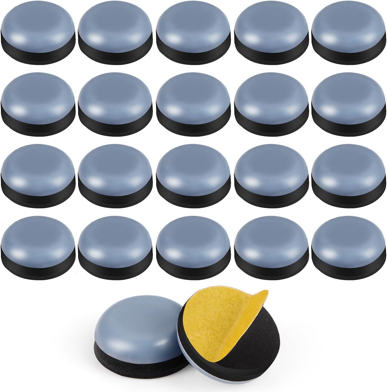 Amazon.com: 24 Pcs Chair Sliders 1/2 Inch Small Furniture Sliders for ...