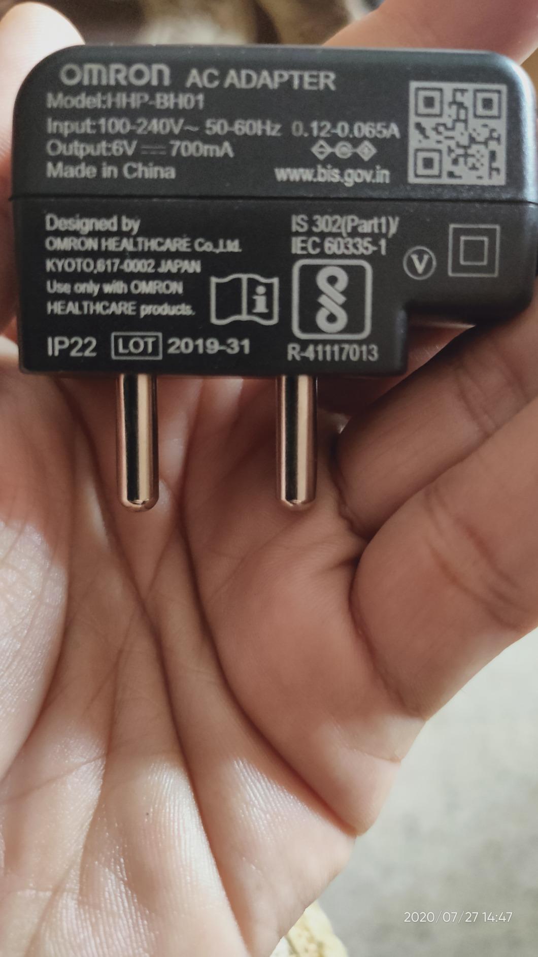 Omron AC-Adapter-S for Blood Pressure Monitor - 6 Volts : Amazon.in ...