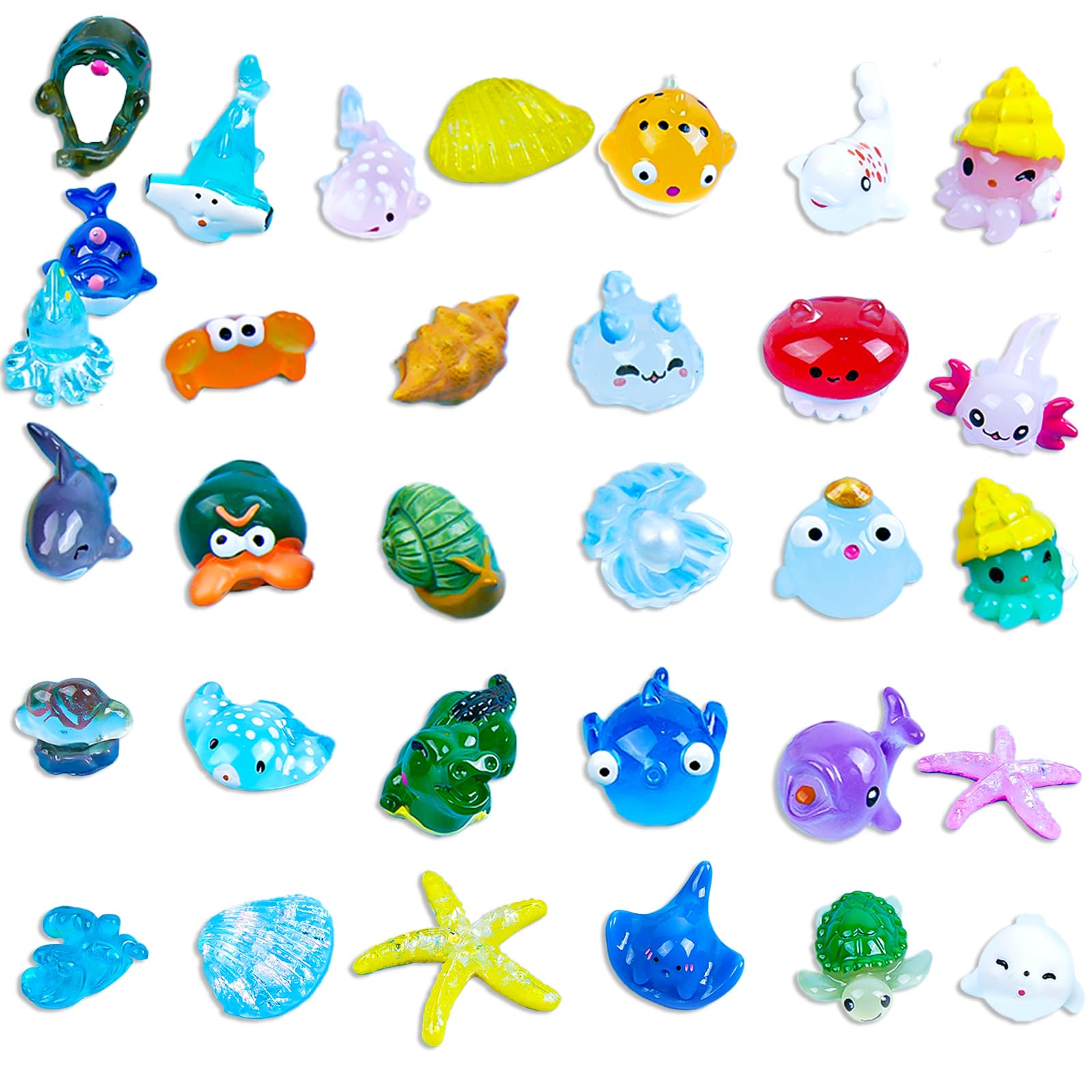 Amazon.com: 33Pcs Mini Resin Animals, Tiny Animals Figures To Hide ...