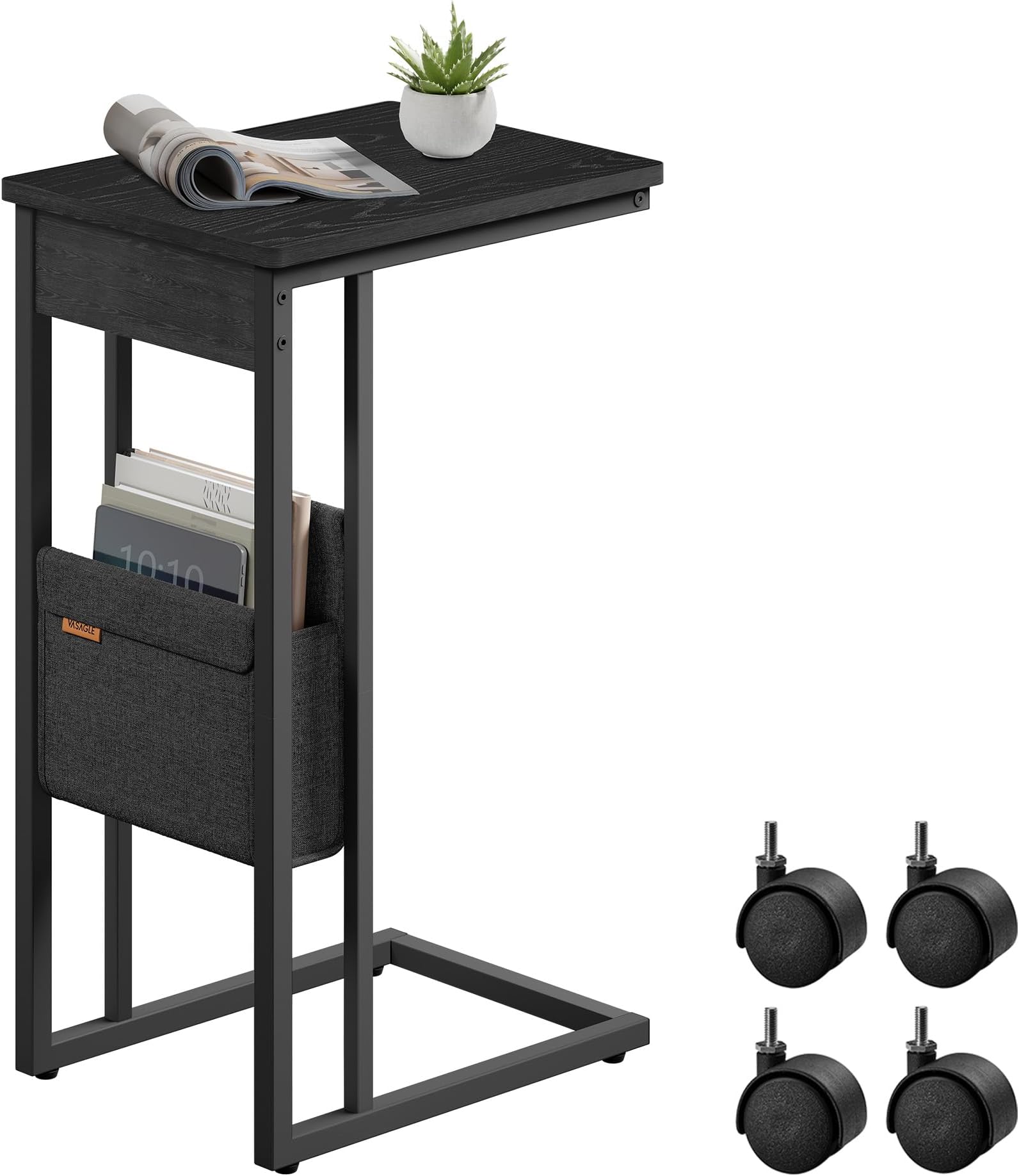 Amazon.com: C Shaped Sofa Side Table: Couch End Table with Drawer ...