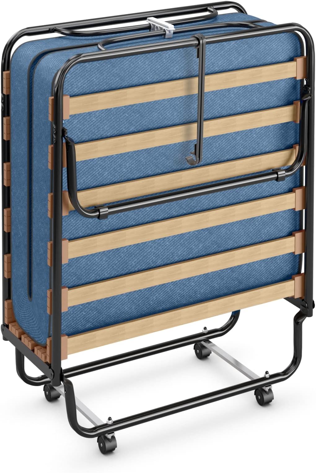 Amazon.com: Guest Folding Bed Cot - with Memory Foam Mattress Compact ...