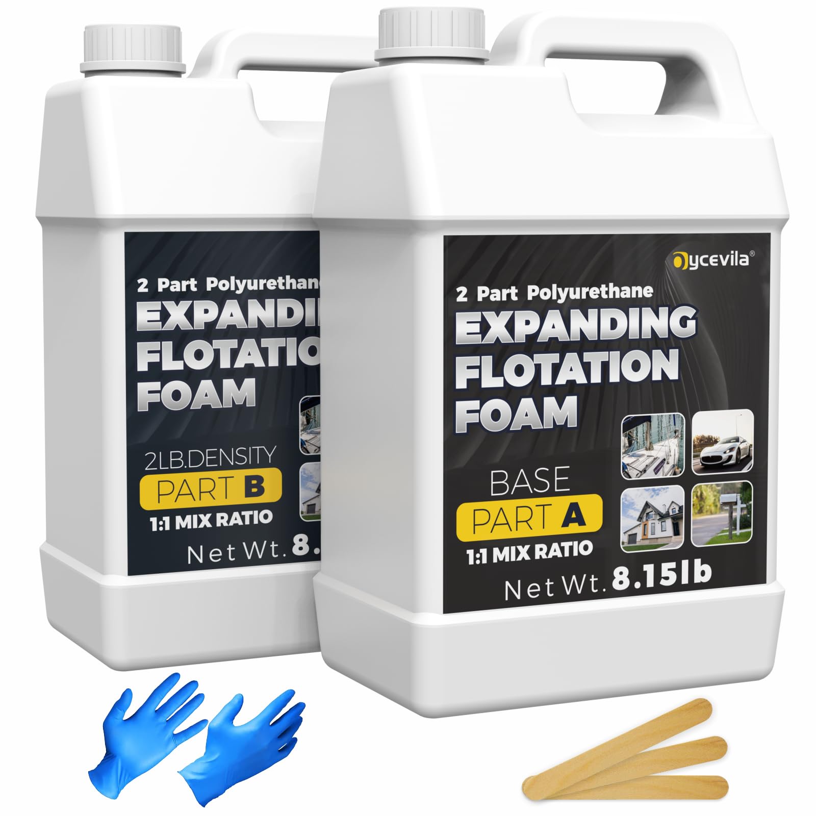 Snapklik.com : 16.3 Pound Marine Flotation Foam, 2 Part Polyurethane ...