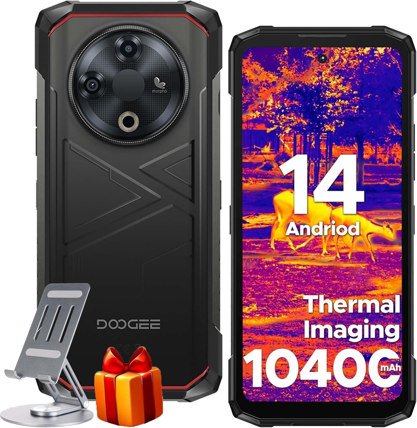 Amazon.com: DOOGEE Fire 6 Rugged Phone with Thermal Image Camera ...