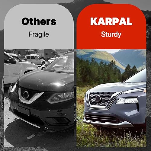 KARPAL Montaje de rejilla delantera cromado y negro compatible con ...