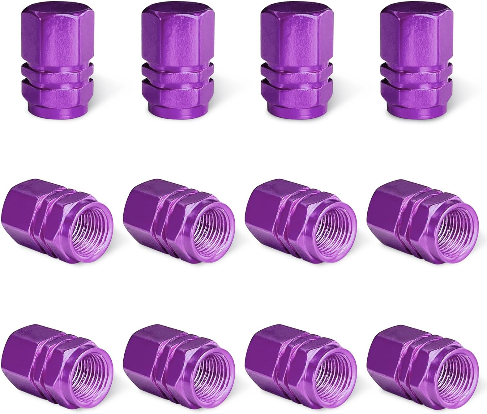 Amazon.com: Ziciner 8 PCS Car Tire Valve Stem Caps, Aluminum Alloy ...