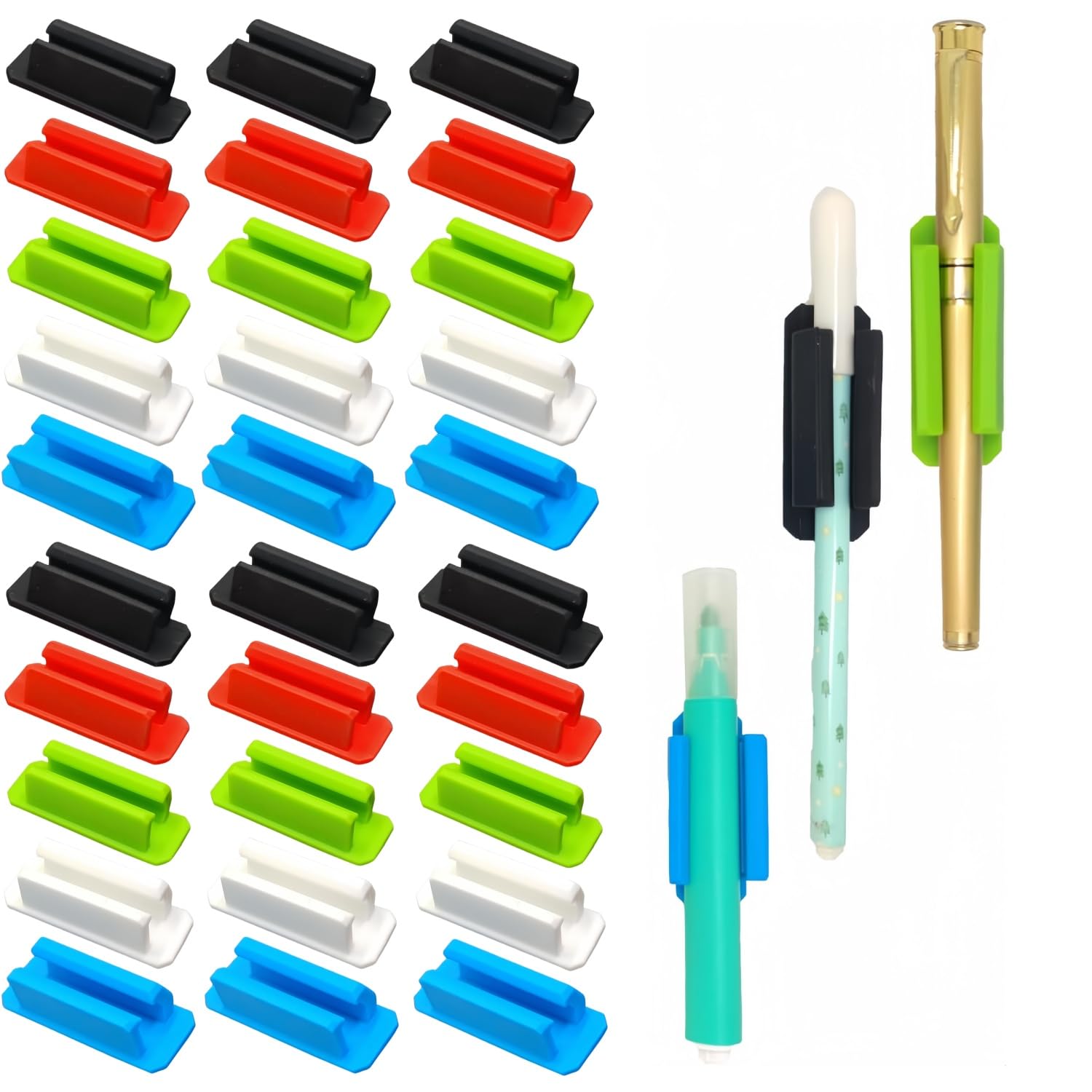Amazon.com: DESKPAL Adhesive Pen Holder, Marker Holder, Pencil Holder ...