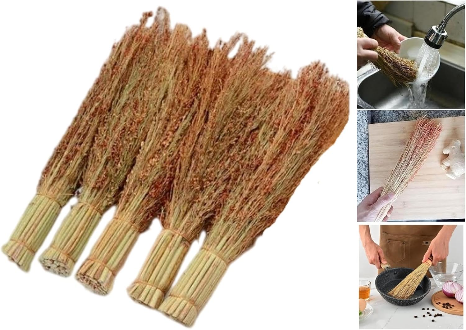 Amazon.com: 11.5Inch Corn Whisk Broom Small， Handheld Corn Broom ...