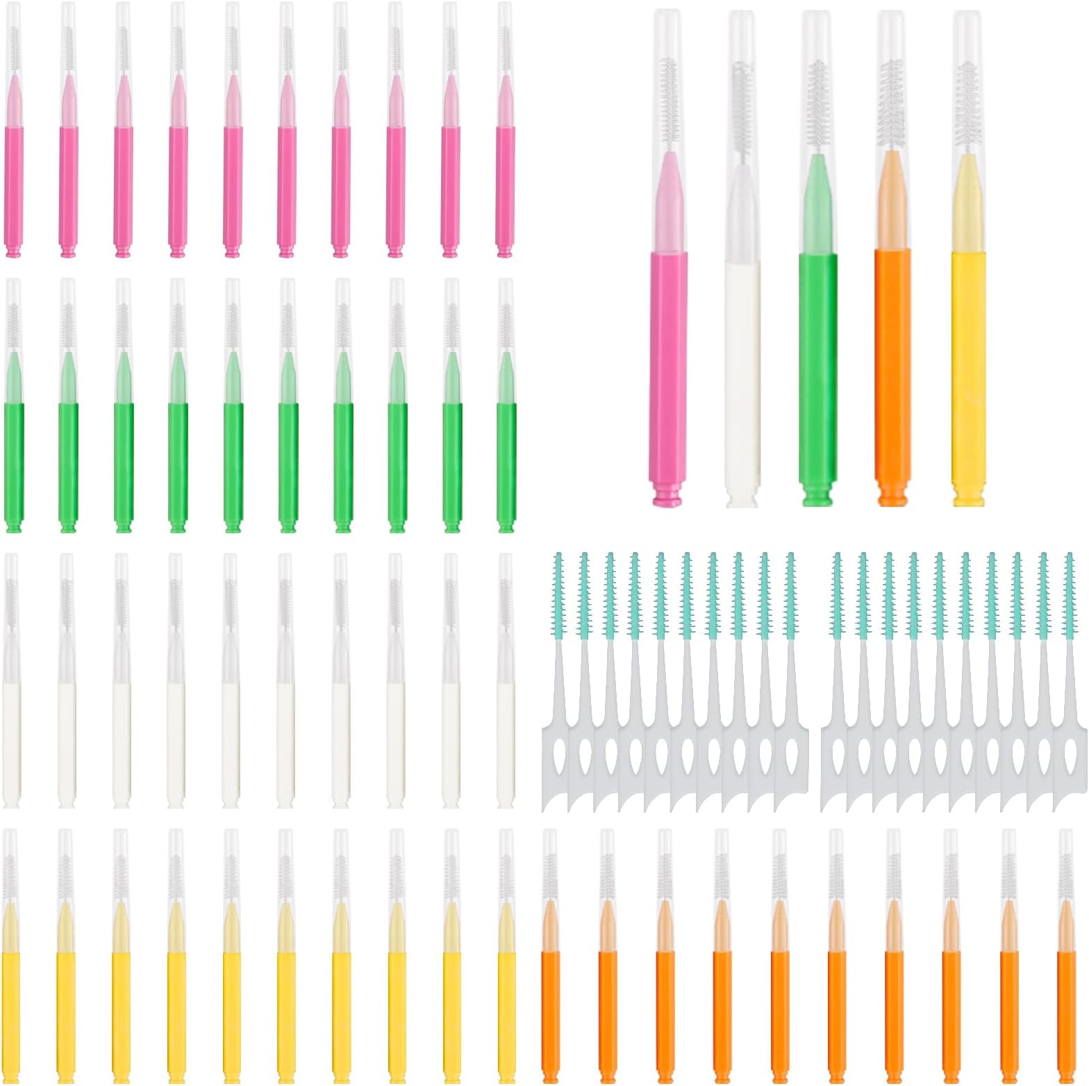 Amazon.com: Interdental Brush,200PCS Braces Brush for Cleaner Tooth,5 ...