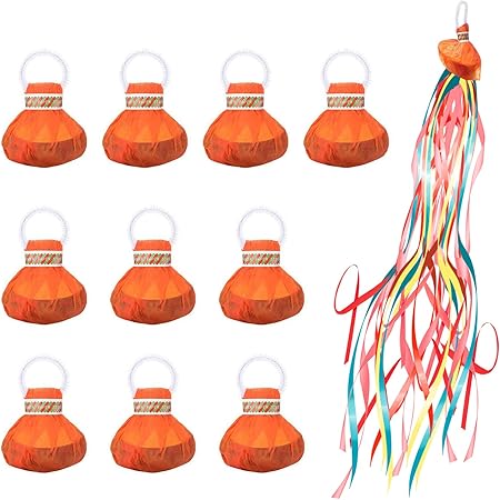 Amazon.com: 10 Pcs Throw Streamers, Colorful Hand Held Party Streamers ...