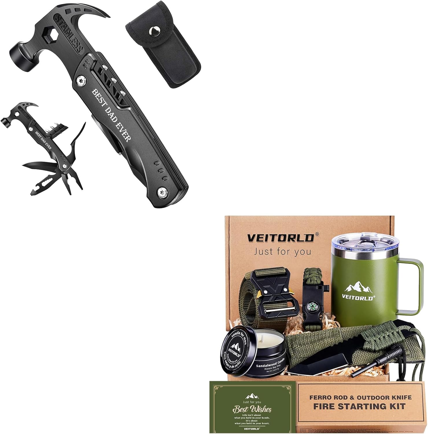 Amazon.com: VEITORLD Gifts for Men Dad Him Christmas, Survival Gear and ...